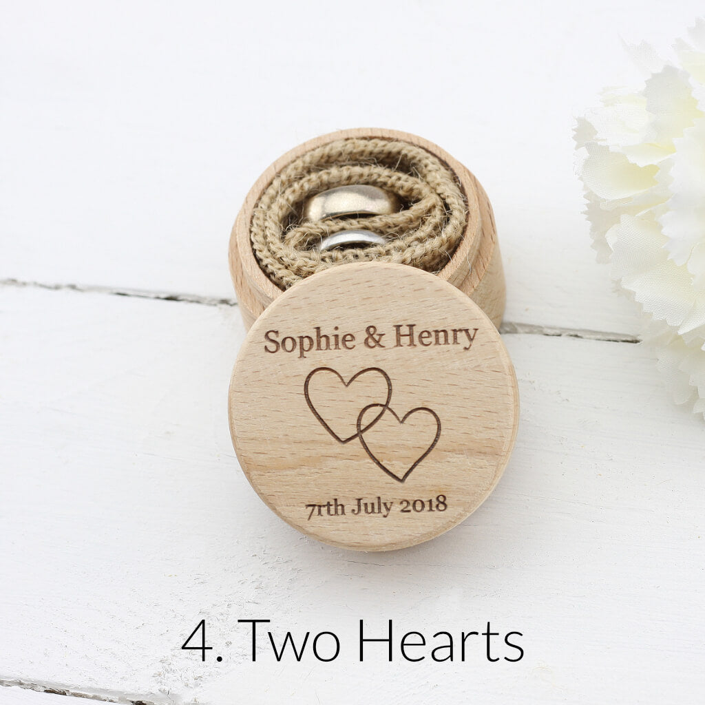 Personalised Wedding Ring Box - Ring Bearer Box - Proposal Ring Box ...