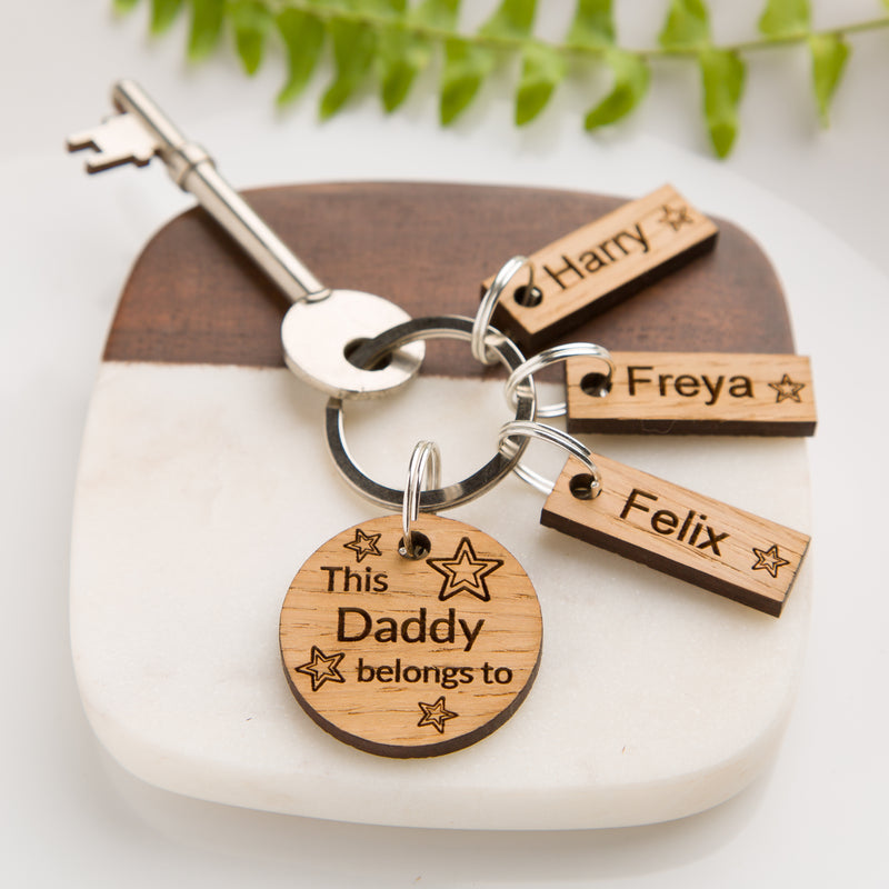 Personalised Keyrings, Engraved Wooden Key Ring Gifts - The Laser ...